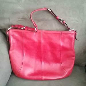 Coach | Bags | Coach Soho Red Leather Hobo Bag | Poshmark